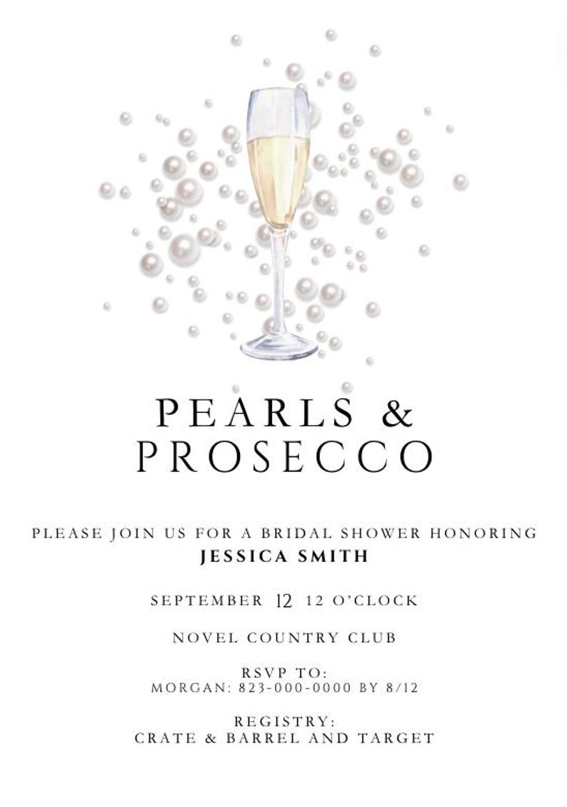 Pearl Invite Template - Etsy