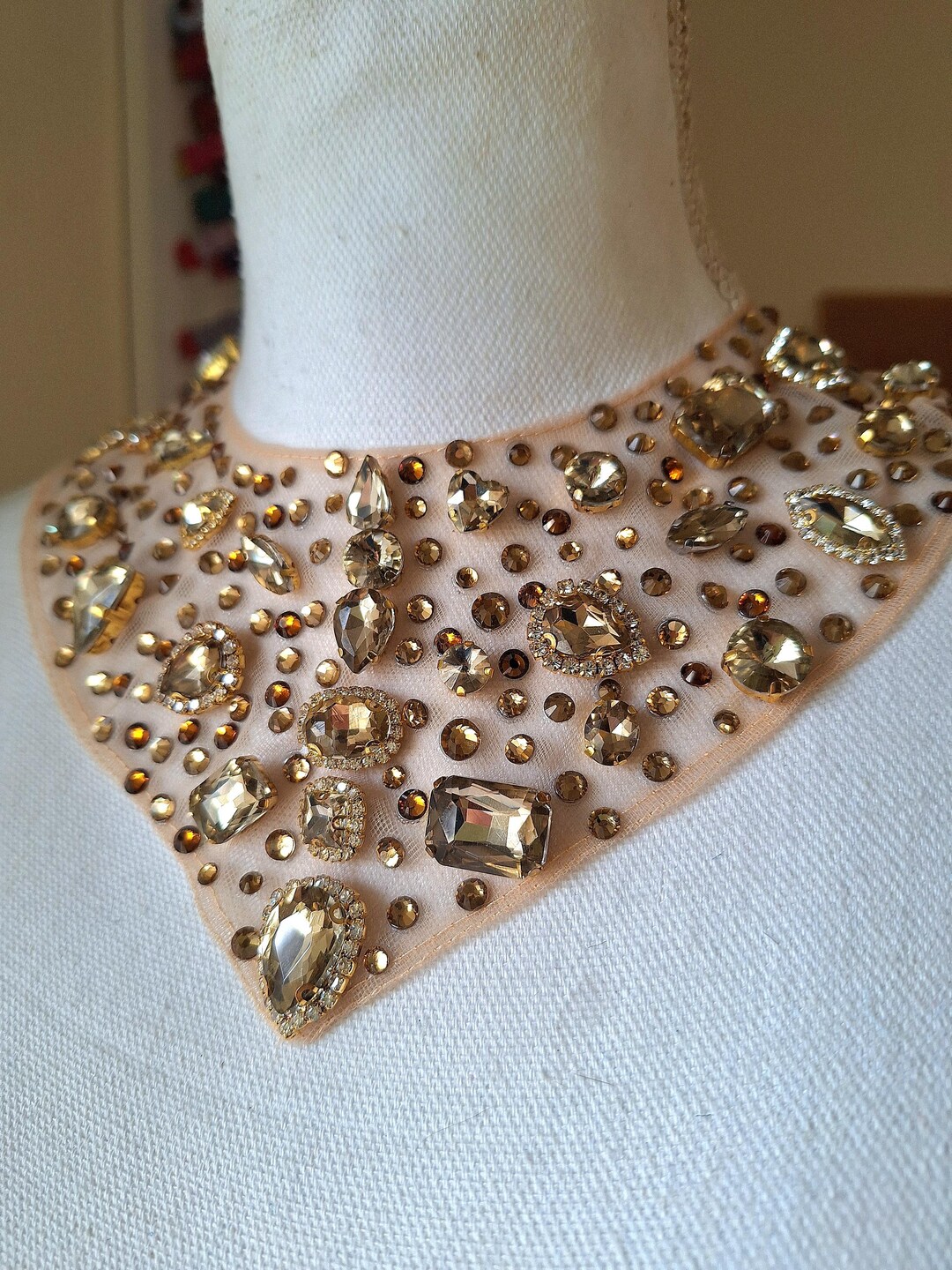 Burlesque Jewel Collar - Etsy
