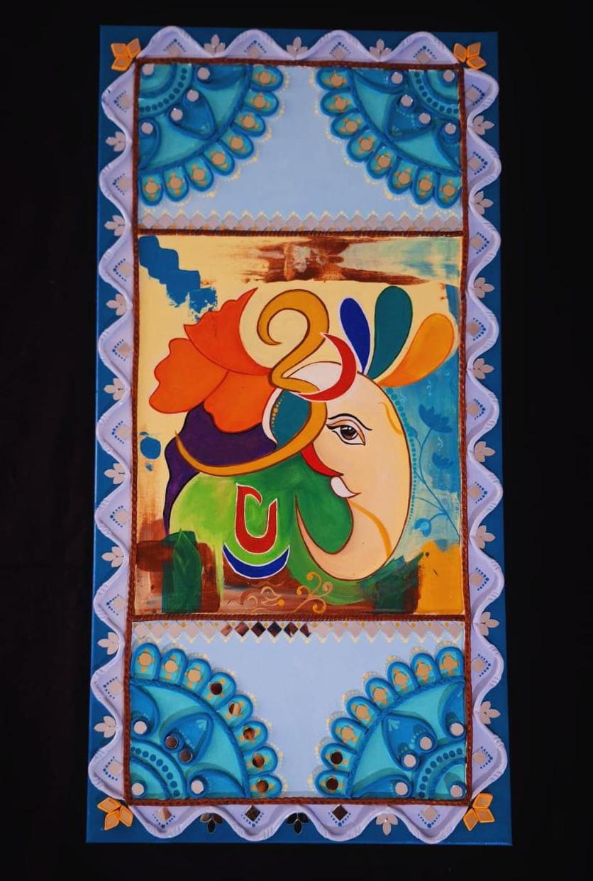 Lippon Art on Canvas Depicting Lord Ganesh - Etsy