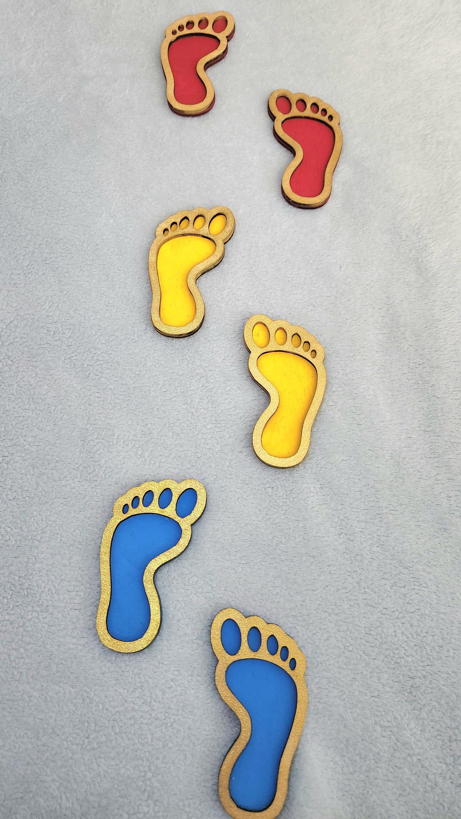 Wood Footprint Cutouts, Lakshmi /krishna Padam Cutouts/ Laser Cut ...