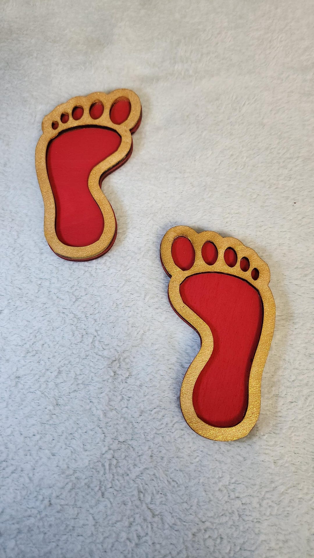 Wood Footprint Cutouts, Lakshmi /krishna Padam Cutouts/ Laser Cut ...