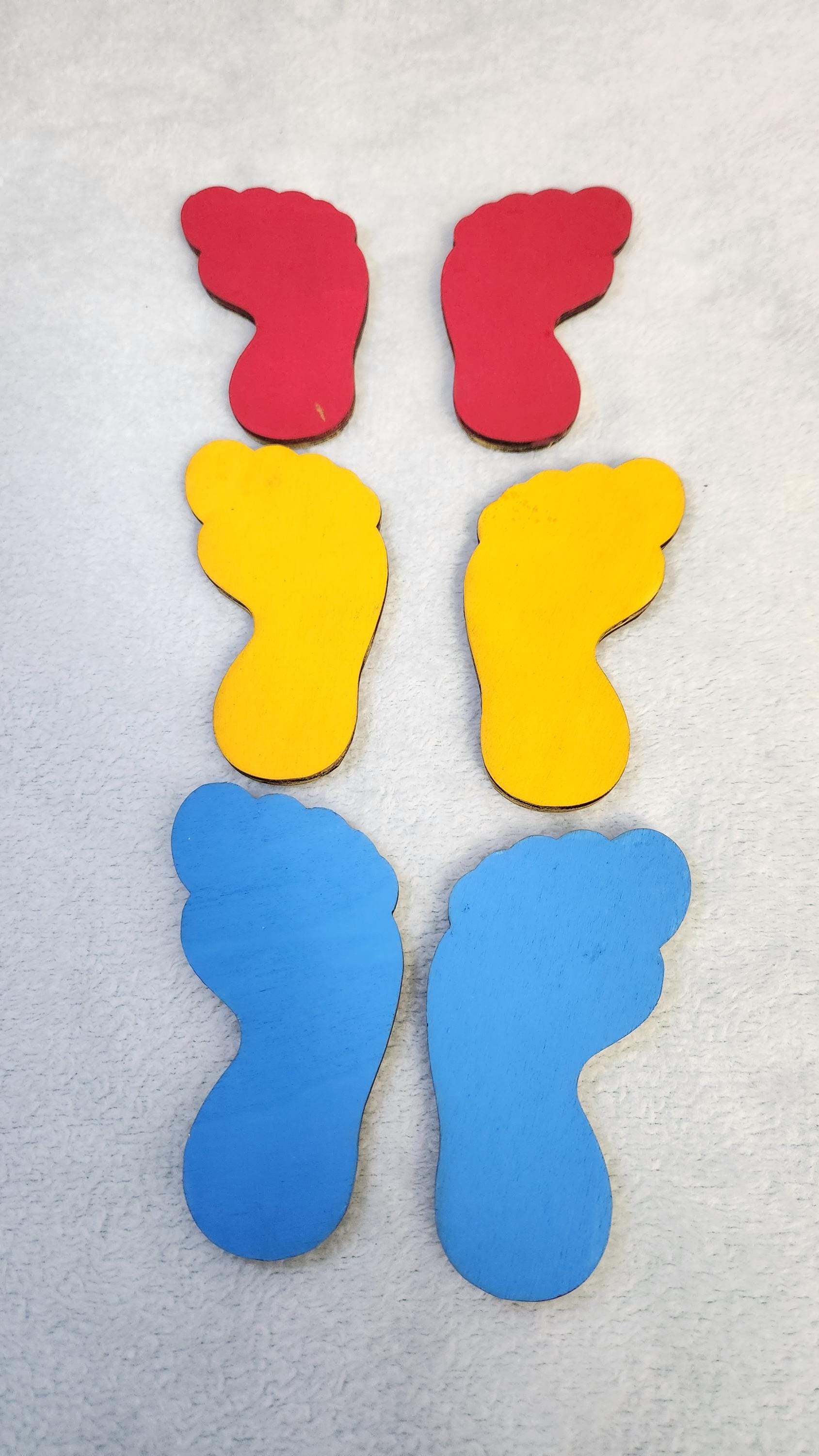 Wood Footprint Cutouts, Lakshmi /krishna Padam Cutouts/ Laser Cut ...