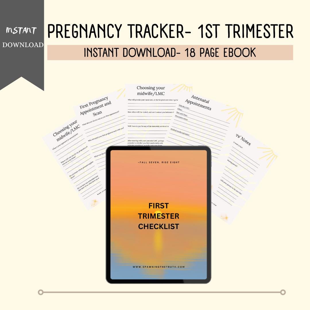 First Trimester Journal Bundle, Pregnancy Planner & Diary for First ...