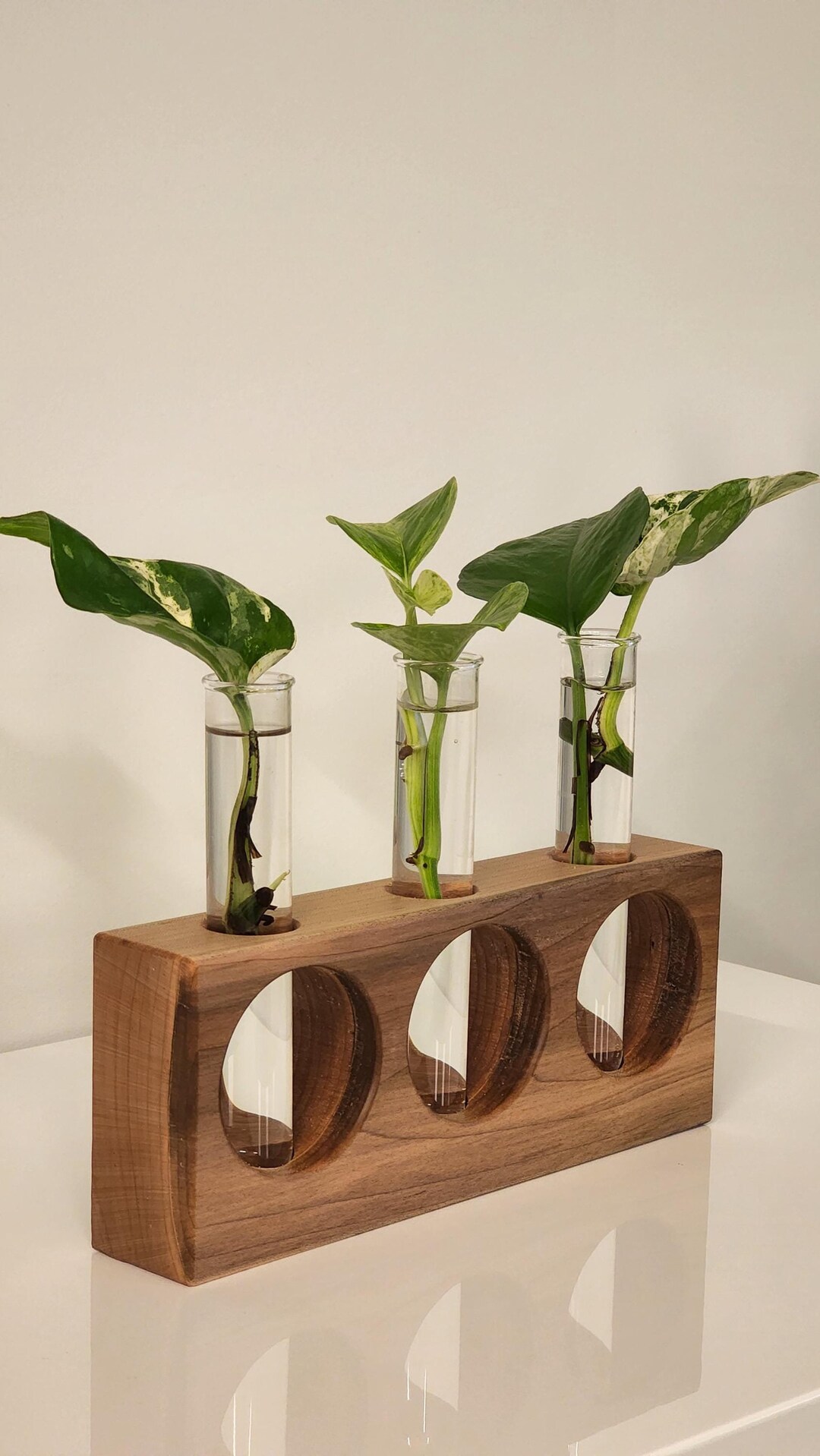 Minimalist Centrepiece / Wooden Decoration / Single Flower Vase ...