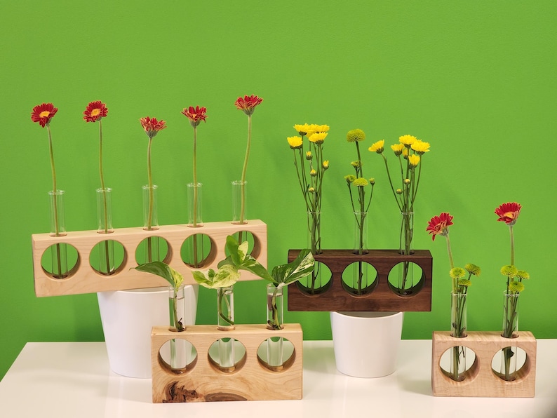 Minimalist Centrepiece / Wooden Decoration / Single Flower Vase ...