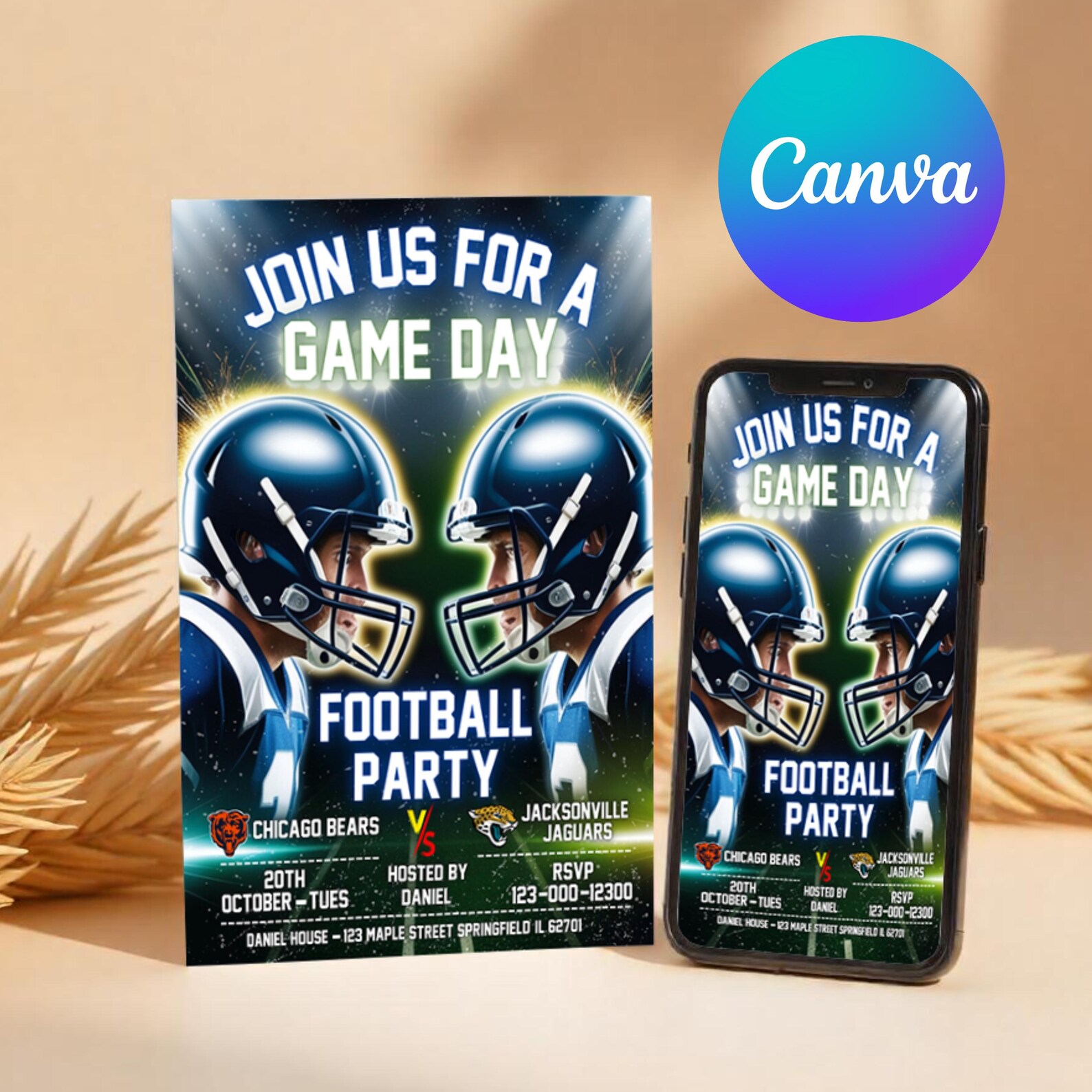Football Watch Party Invitation, Game Day Watch Party Invitation ...