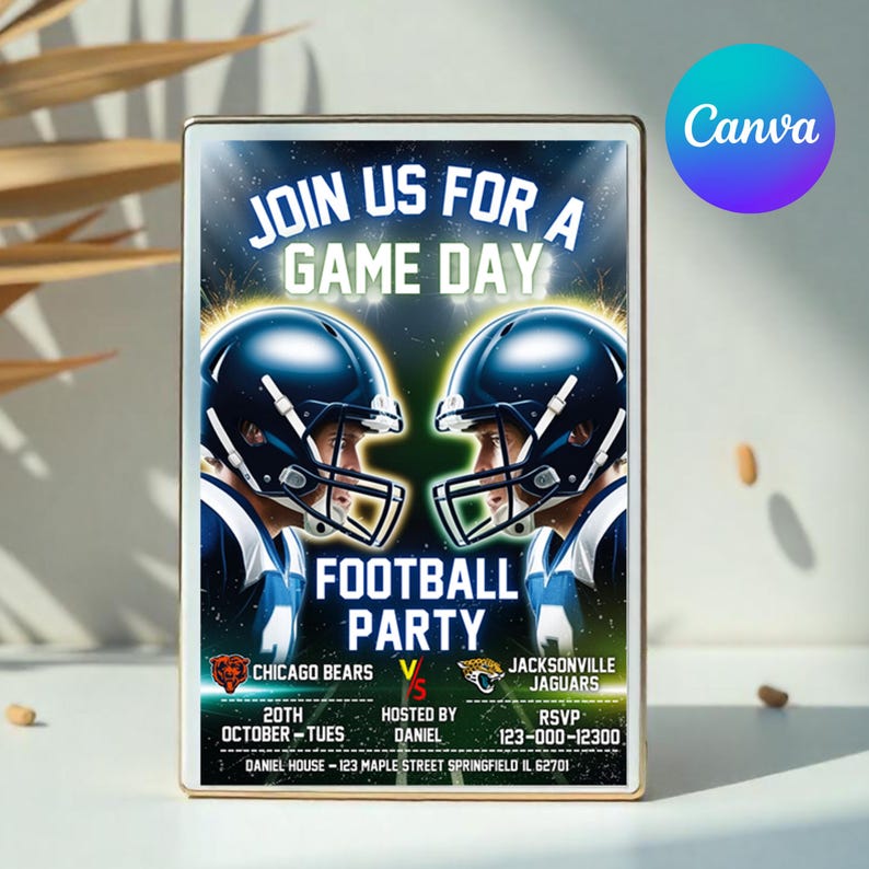 Football Watch Party Invitation, Game Day Watch Party Invitation ...
