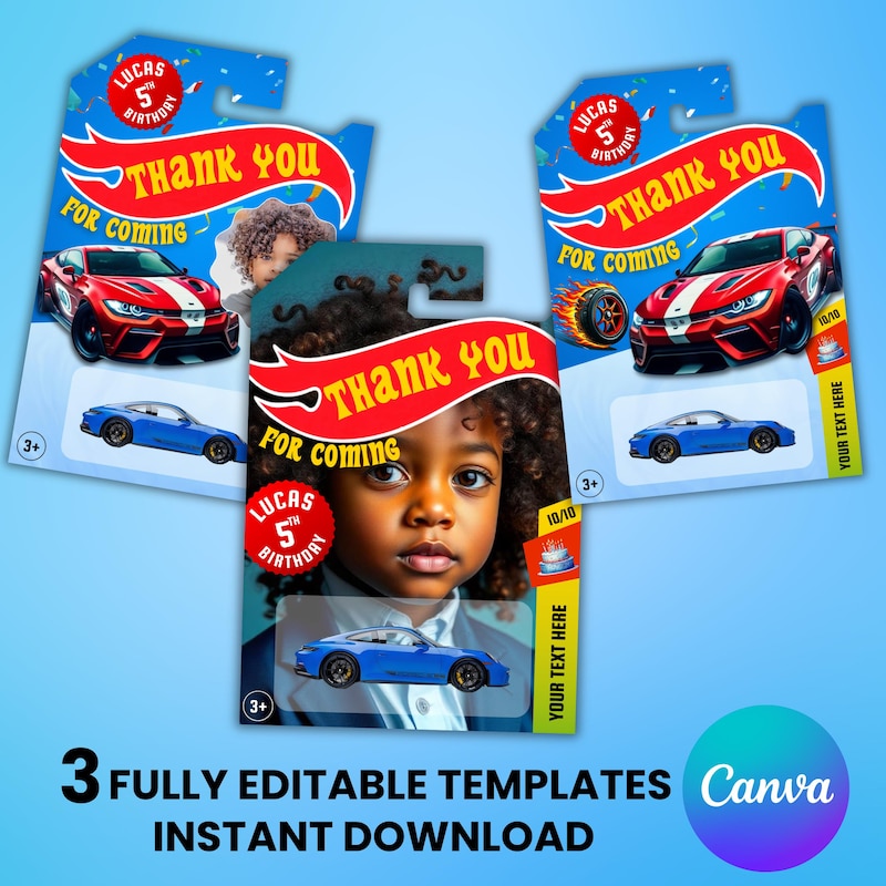 Hot Wheels Thank You - Etsy