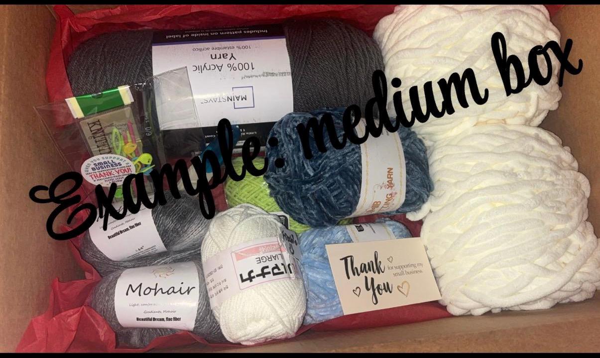 Mystery Yarn Box, Crochet Yarn Knitting, Craft Box, Crochet Lovers, DIY ...