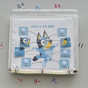 Printable Bluey Busy Book Educational Materials Toddler Learning Binder ...