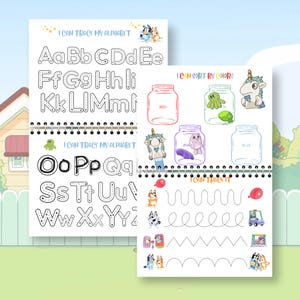 Printable Bluey Busy Book Educational Materials Toddler Learning Binder ...