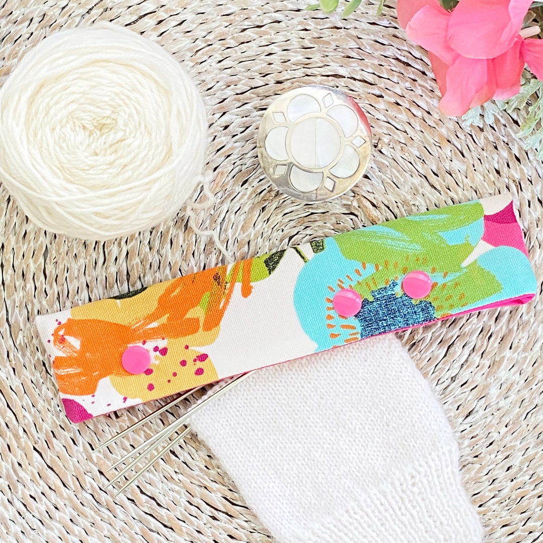 DPN Cozy- Colorful DPN Holder- DPN Case- Floral Dpn Cozy- Sock Knitting ...