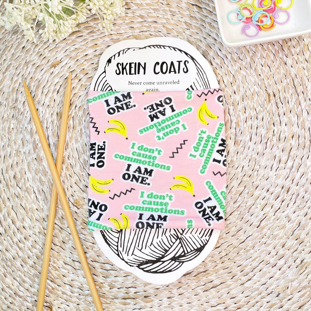 Funny Yarn Cozy for Crochet | Skein Coat Yarn Holder Sleeve | “I Am the ...