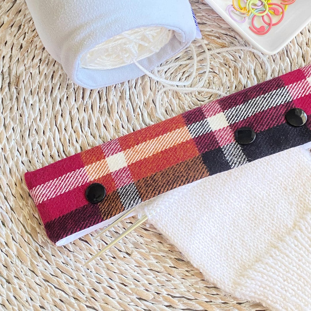 Plaid DPN Cozy- Plaid DPN Holder- DPN Case- Dpn Keeper- Sock Knitting ...