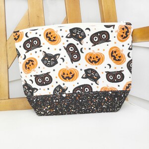Fall Project Bag - Fall Themed Zipper Bag - Orange Project Bag - Fall ...