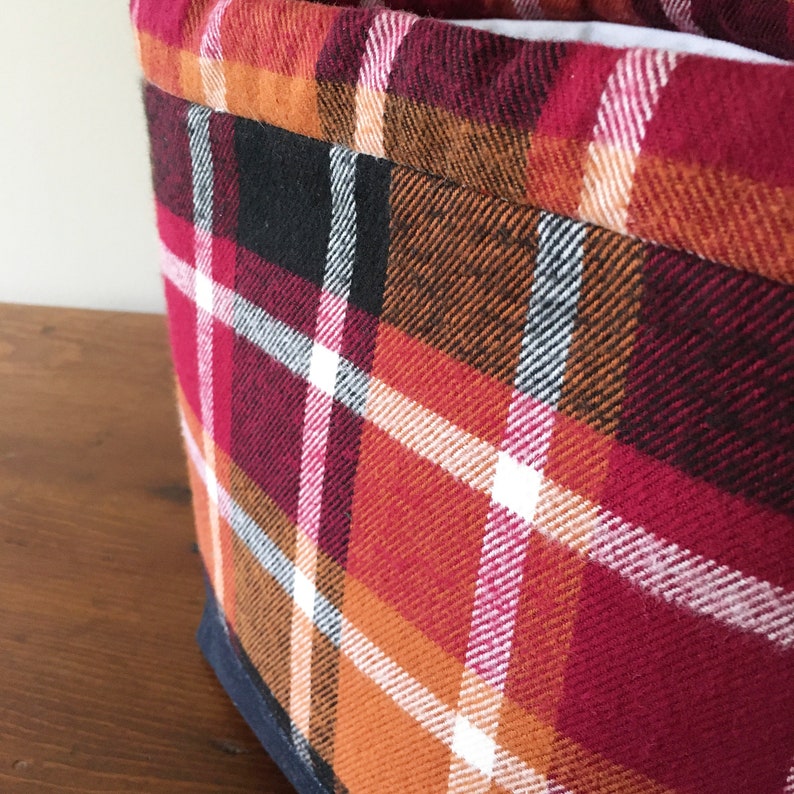 Fall Plaid Project Bag Plaid Project Bag Large Project Bag - Etsy