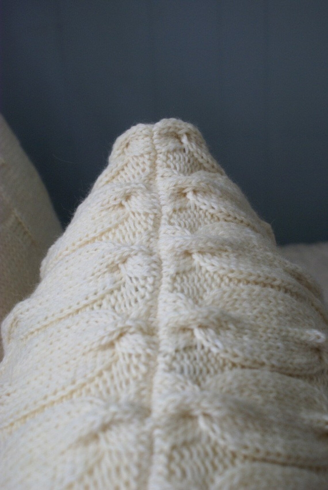 Chain Link Cable Knit Wool Pillow Sham Pattern Instant PDF Download - Etsy
