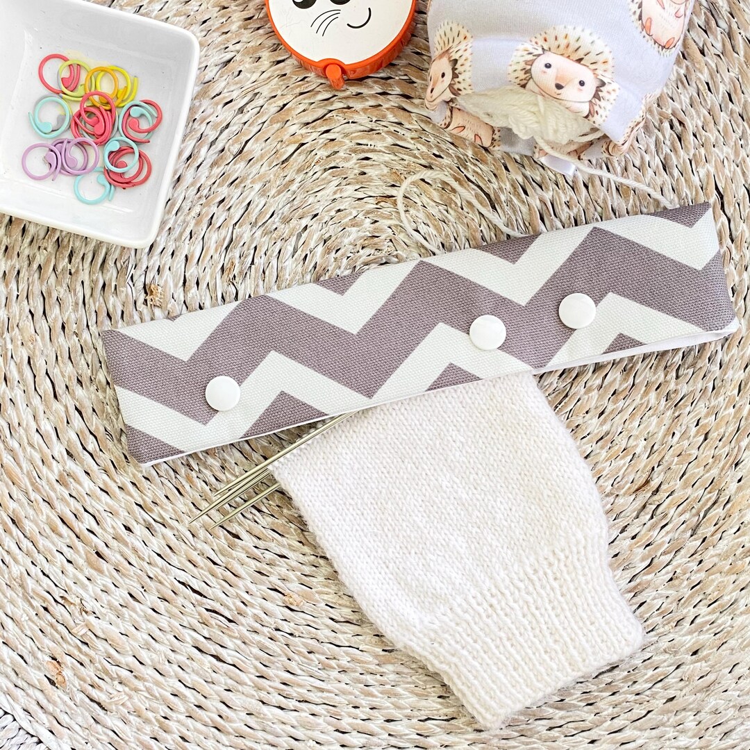 Gray Chevron DPN Cozy, Fall DPN Holder- DPN Case,double Pointed Needle ...