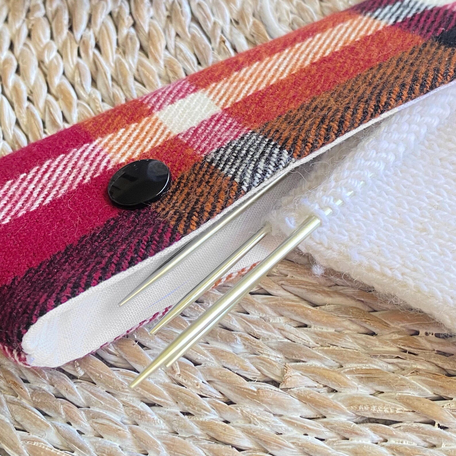 Plaid DPN Cozy- Plaid DPN Holder- DPN Case- Dpn Keeper- Sock Knitting ...
