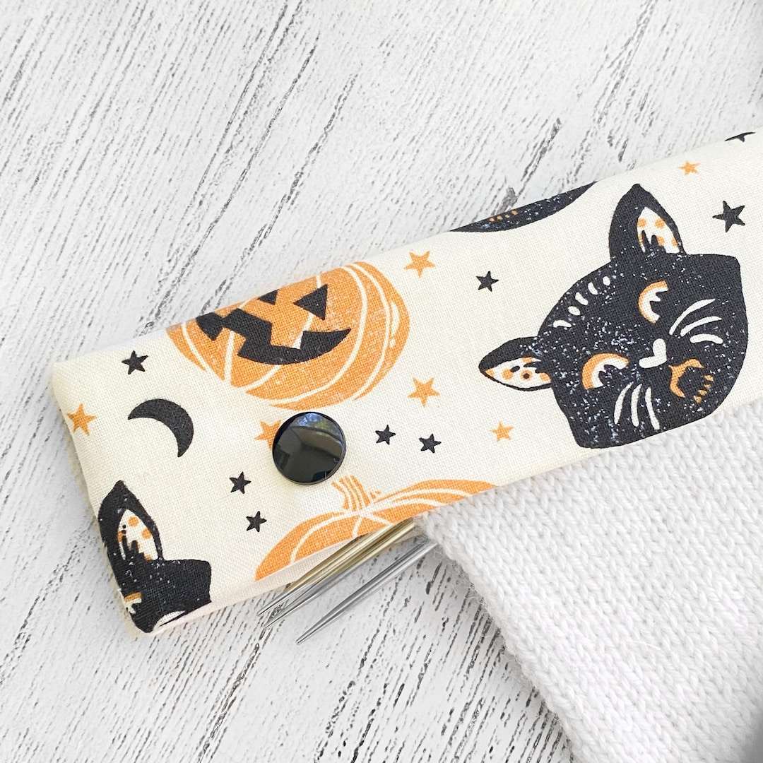 Halloween DPN Cozy, Fox DPN Holder- DPN Case,double Pointed Needle Case ...