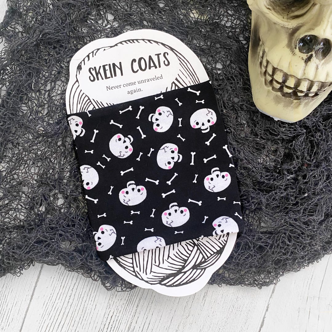 Skeleton Yarn Cozy, Halloween Themed Yarn Cozy- Crochet Yarn Cozy, Yarn ...