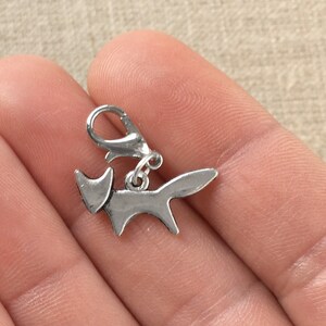 Fox Stitch Marker -silvertone Fox Stitch Keeper- Clip Stitch Keeper ...