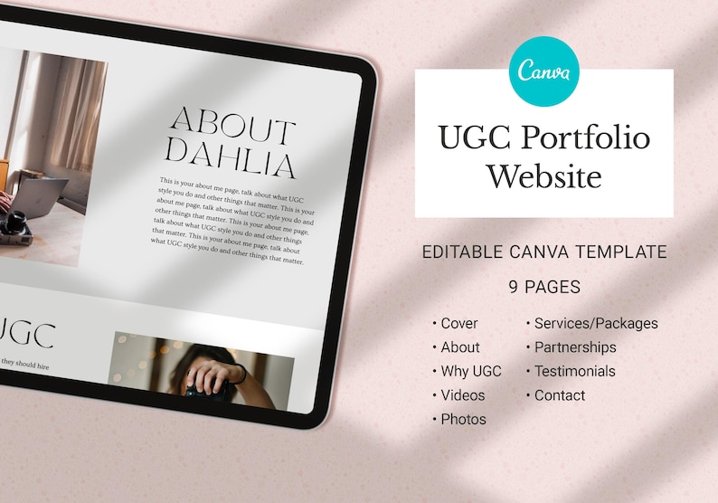 UGC Media Kit | UGC Canva Template | UGC Portfolio Template | Ugc ...