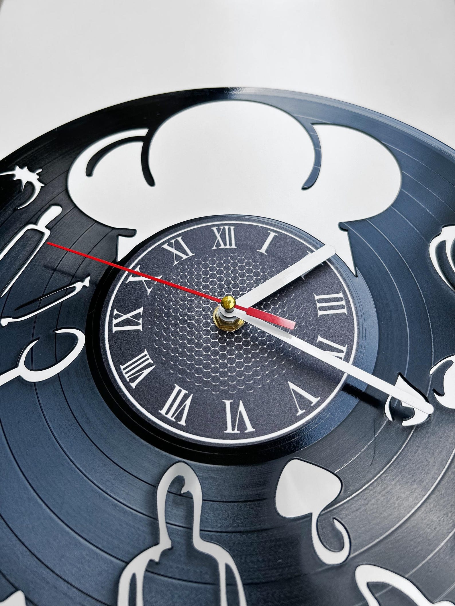 Chef Inda Kitchen - Vinyl Record Wall Clock With Cooking Utensils ...