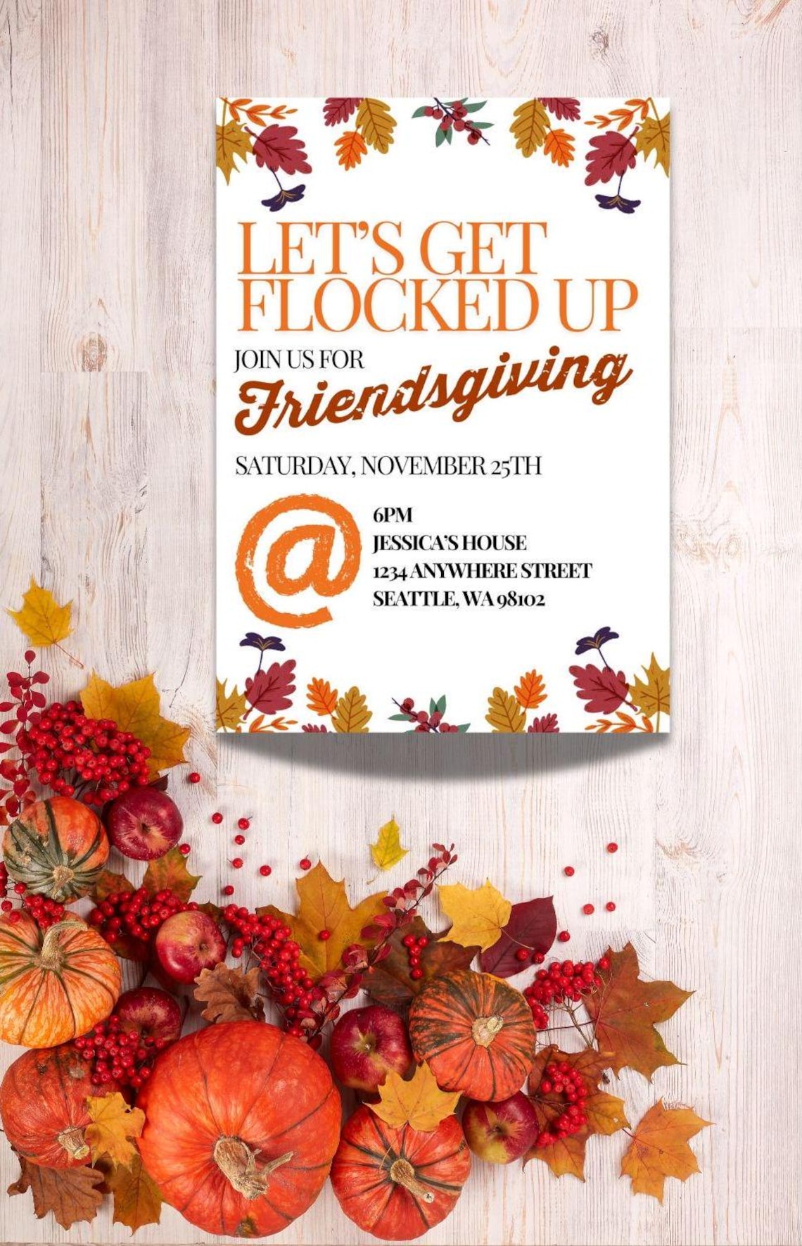 Friendsgiving Invitation Template Digital Friendsgiving Invite Funny ...