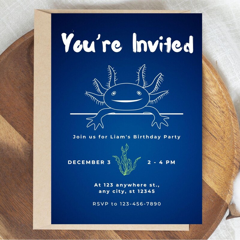 Axolotl Birthday - Etsy