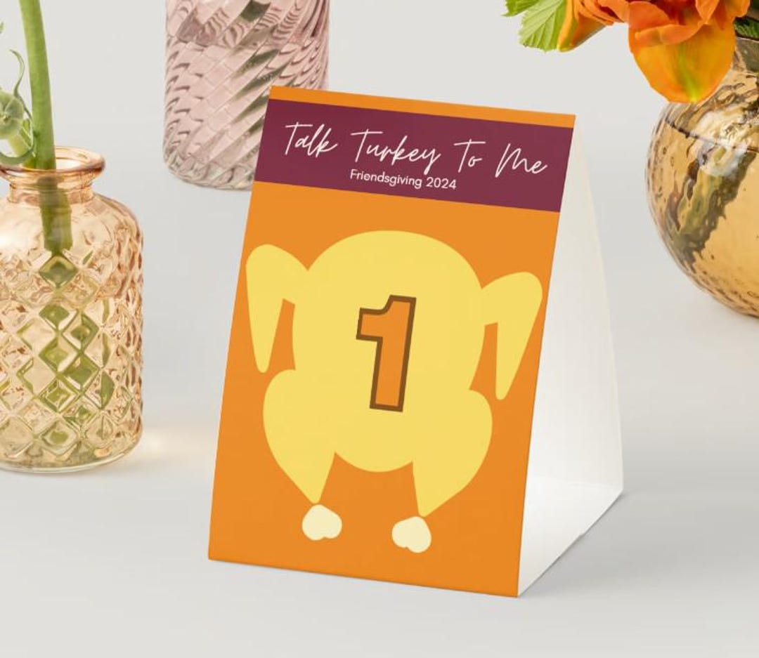 Table Placement Cards for Friendsgiving Thanksgiving Table Place Cards ...