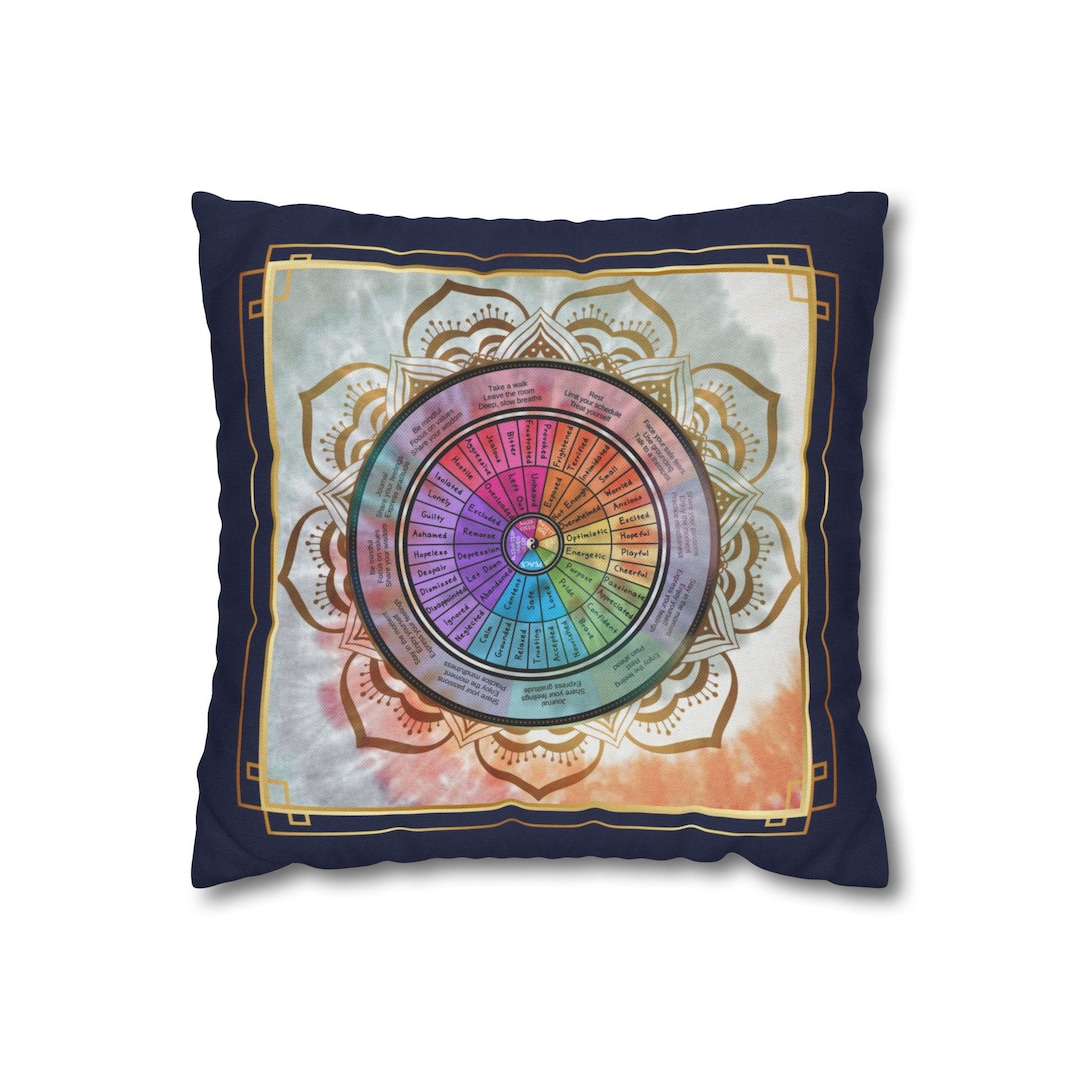 Emo-mandala Mindful Feelings Wheel Throw Pillow Case - Etsy
