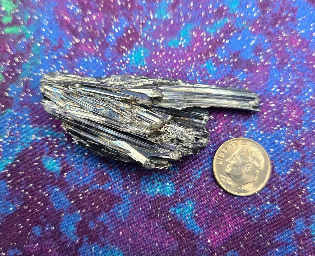 Gemstone Stibnite Natural Crystal Metaphysical Healing Stone and Home ...