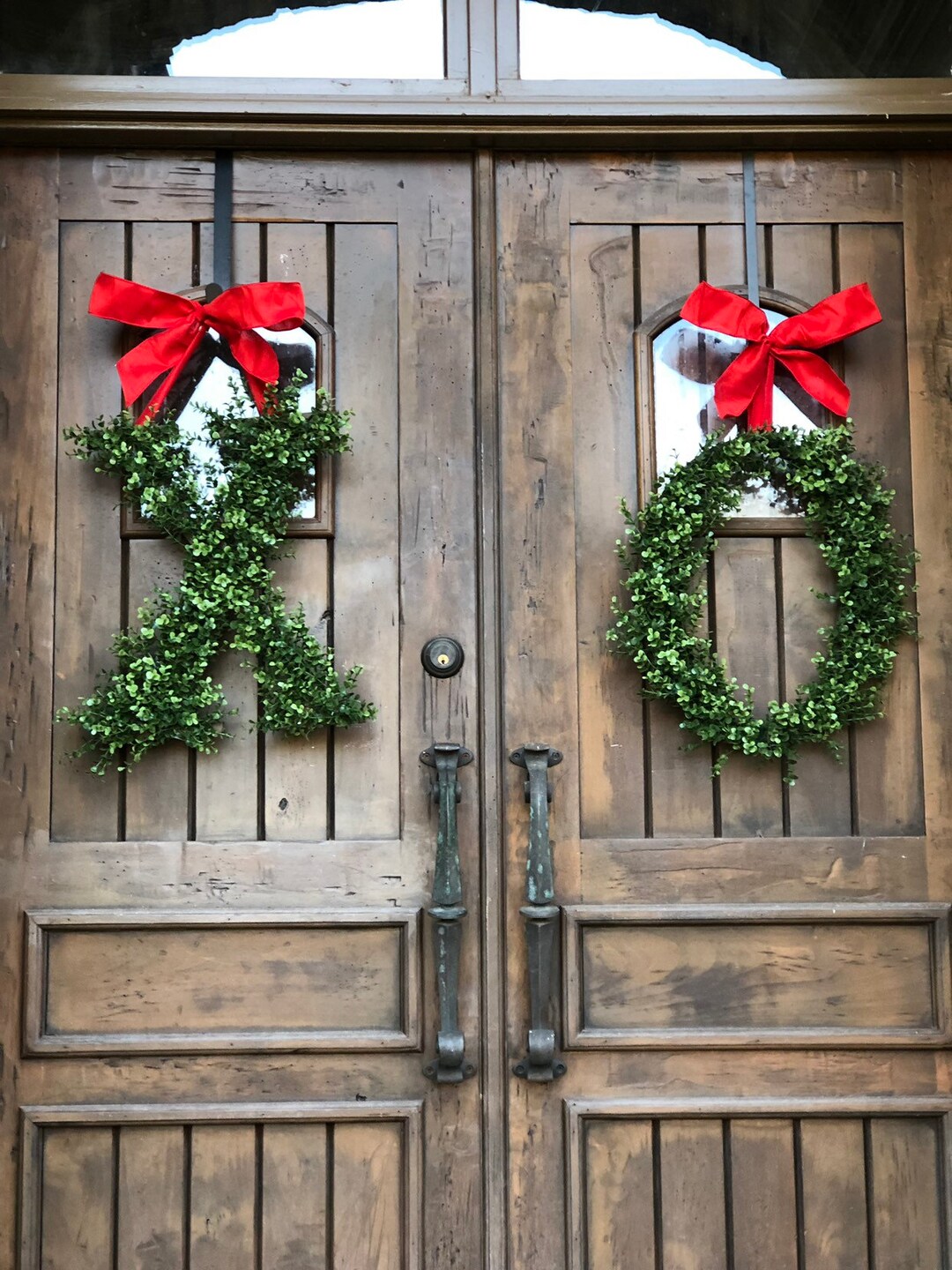 Faux Boxwood Letters 18 Inch Set of 2 - Etsy