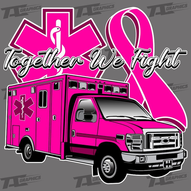 Breast Cancer Awareness EMS Paramedic. Great for Sublimation Products ...