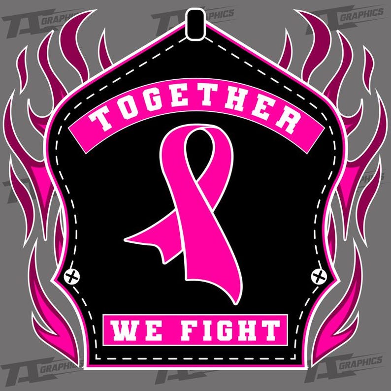Fire Fighter Breast Cancer Awareness Shield. Great for Sublimation ...