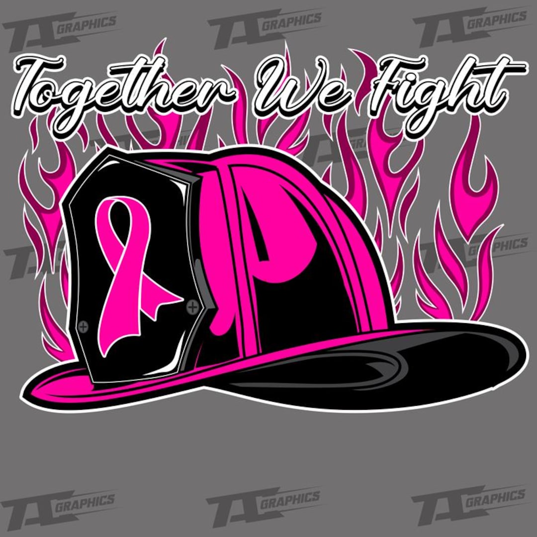 Firefighter Breast Cancer Awareness Helmet. Great for Sublimation ...