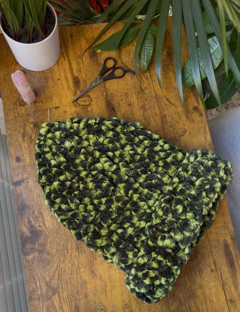 Chunky Slouch Crochet Beanie Pattern | Begginer Friendly (PDF) - Etsy