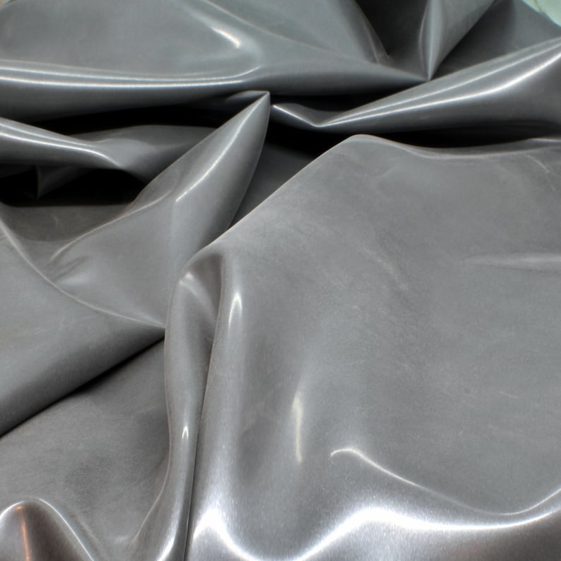 METALLIC SILVER Latex Sheeting: Fashion Grade, 0.40 Mm Gauge - Sold by ...