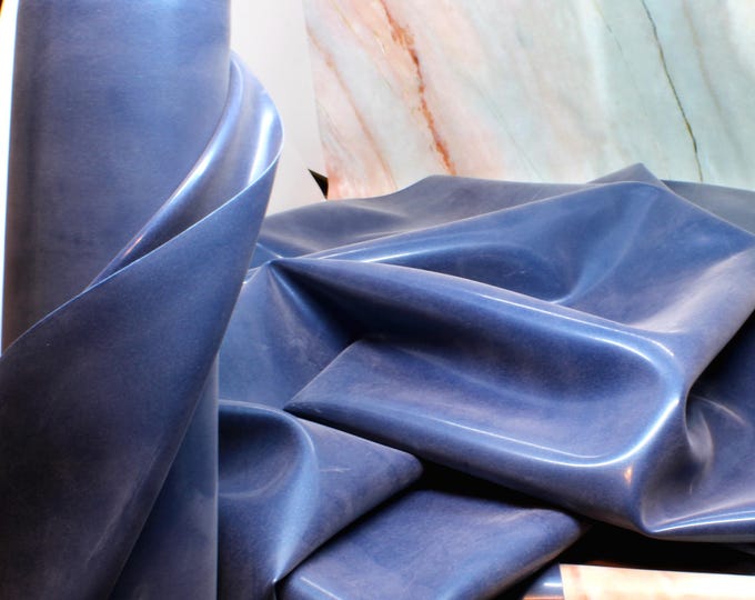 Fashion Grade METALLIC BLUE Sheet Latex, .50mm Gauge, End-of-roll Scrap ...