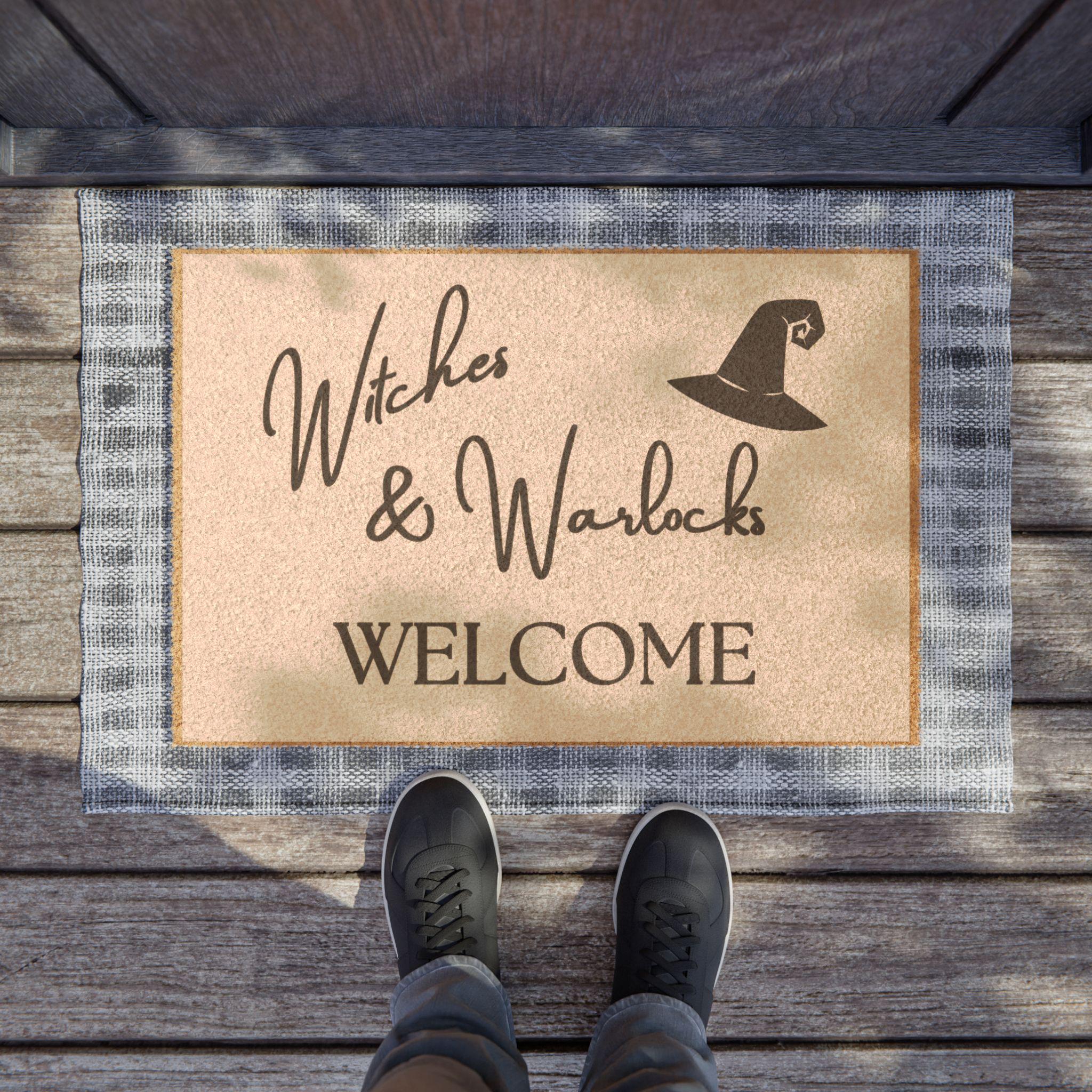 Witches & Warlocks Welcome Mat - Etsy
