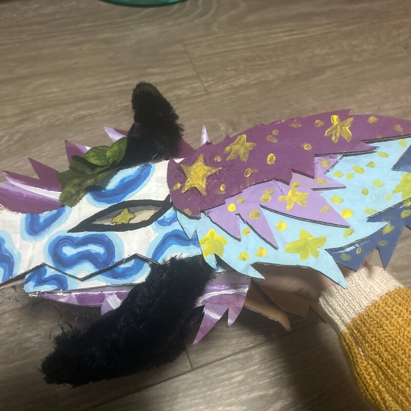 Dragon Puppet Paper - Etsy