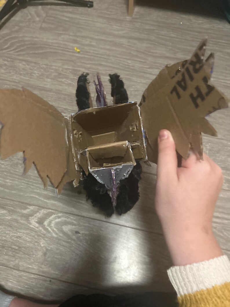 Dragon Dragonpuppets Puppets Puppet Cardboard Paper Dragons Cool - Etsy