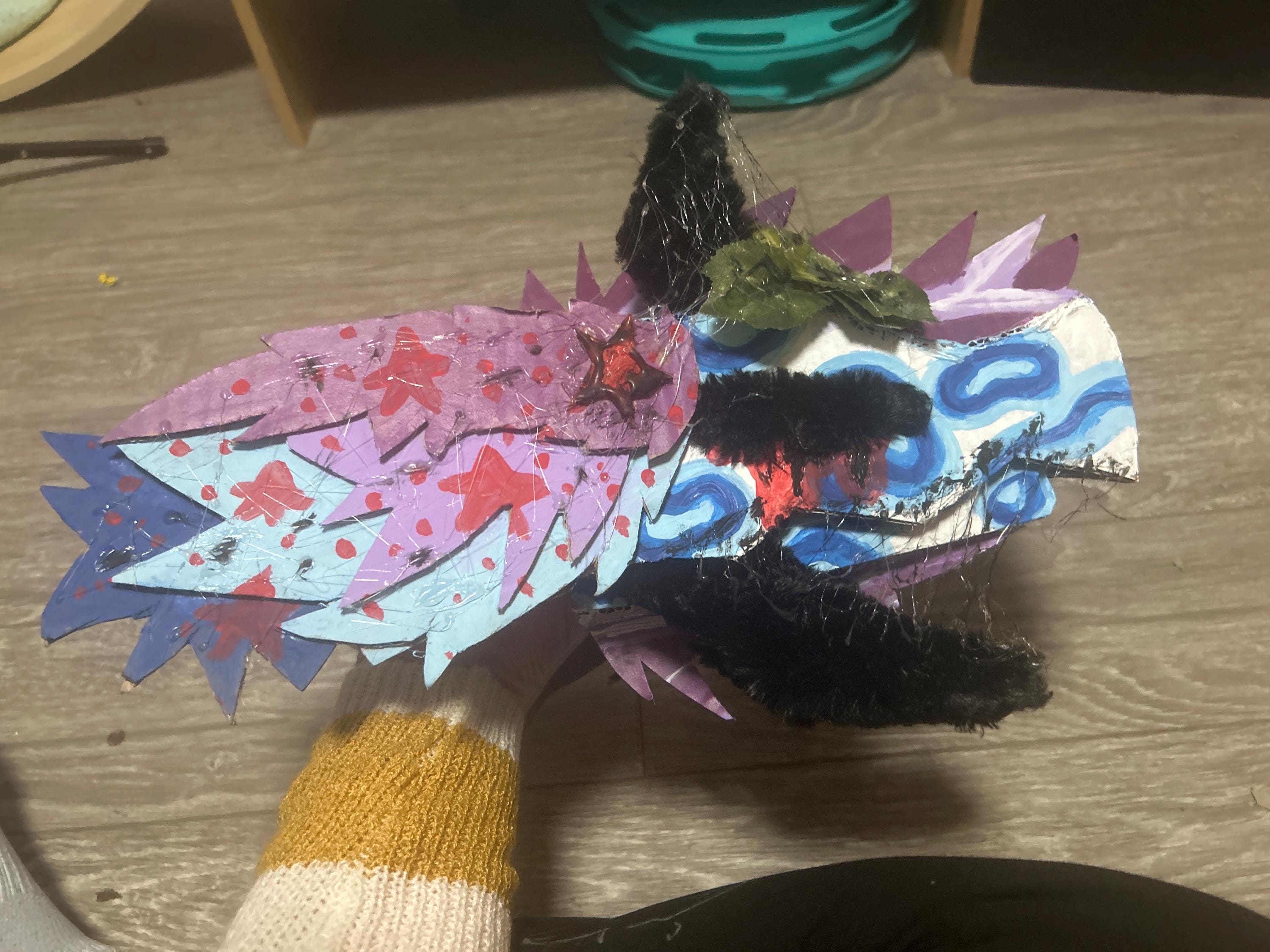 Dragon Dragonpuppets Puppets Puppet Cardboard Paper Dragons Cool - Etsy