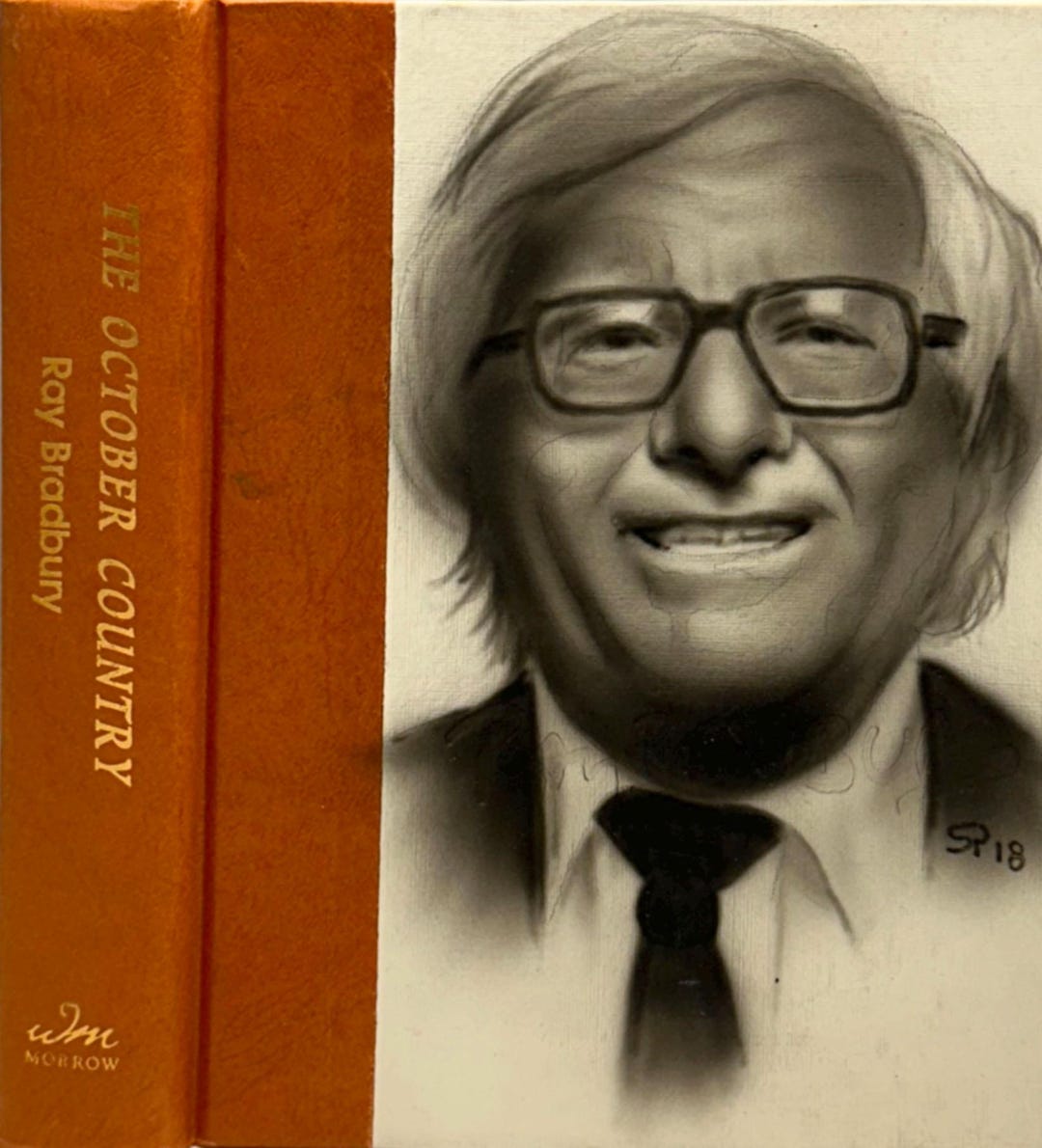 Hand-painted Ray Bradbury Portrait on the October Country - Unique ...