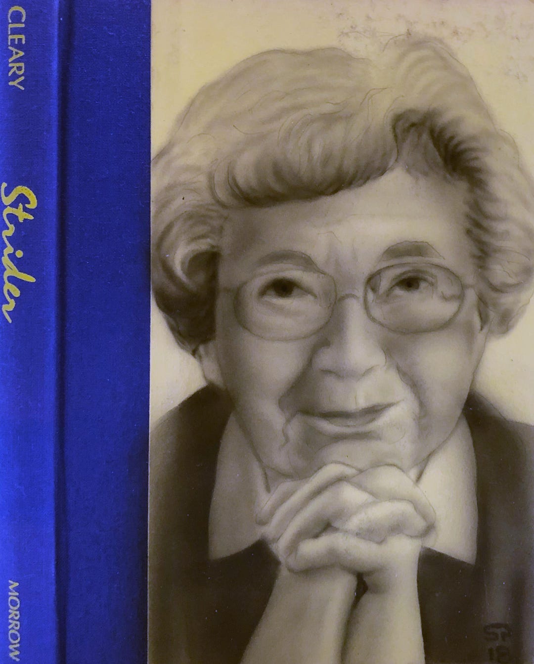 Hand-painted Portrait of Beverly Cleary on Strider - Unique Literary ...