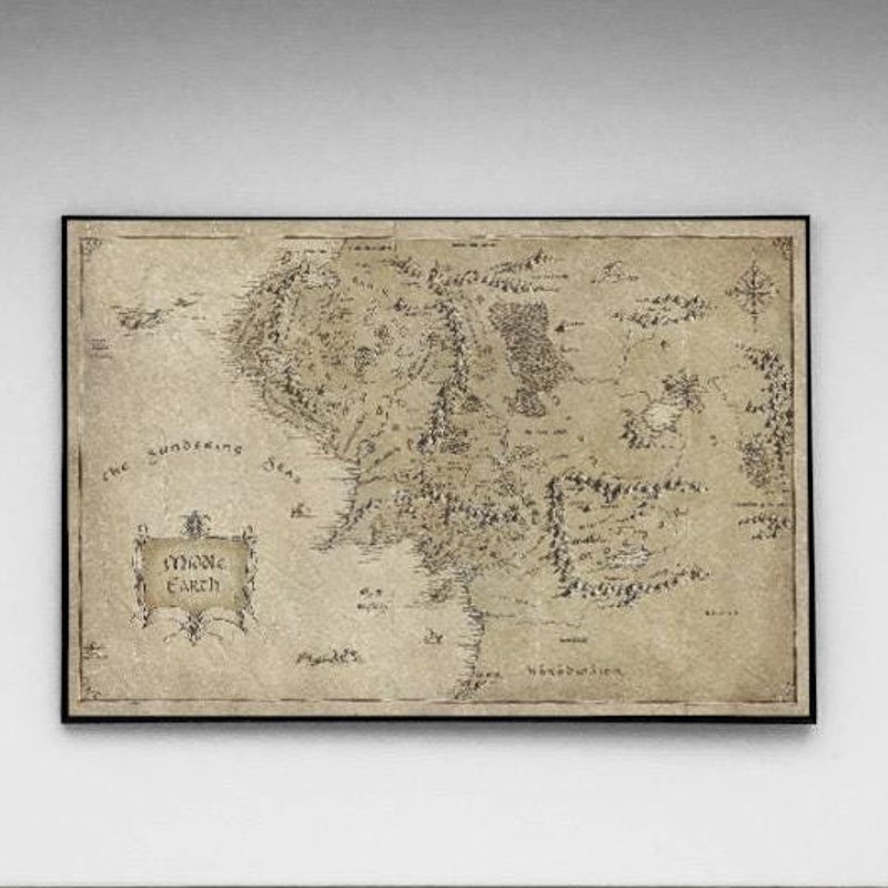 Middle Earth Map - Etsy