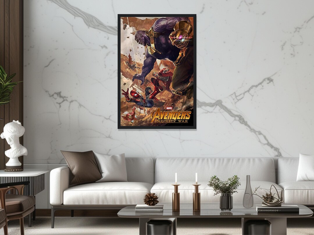 Marvel Avengers Infinity War Avengers Wall Art-poster or CANVAS Wall ...