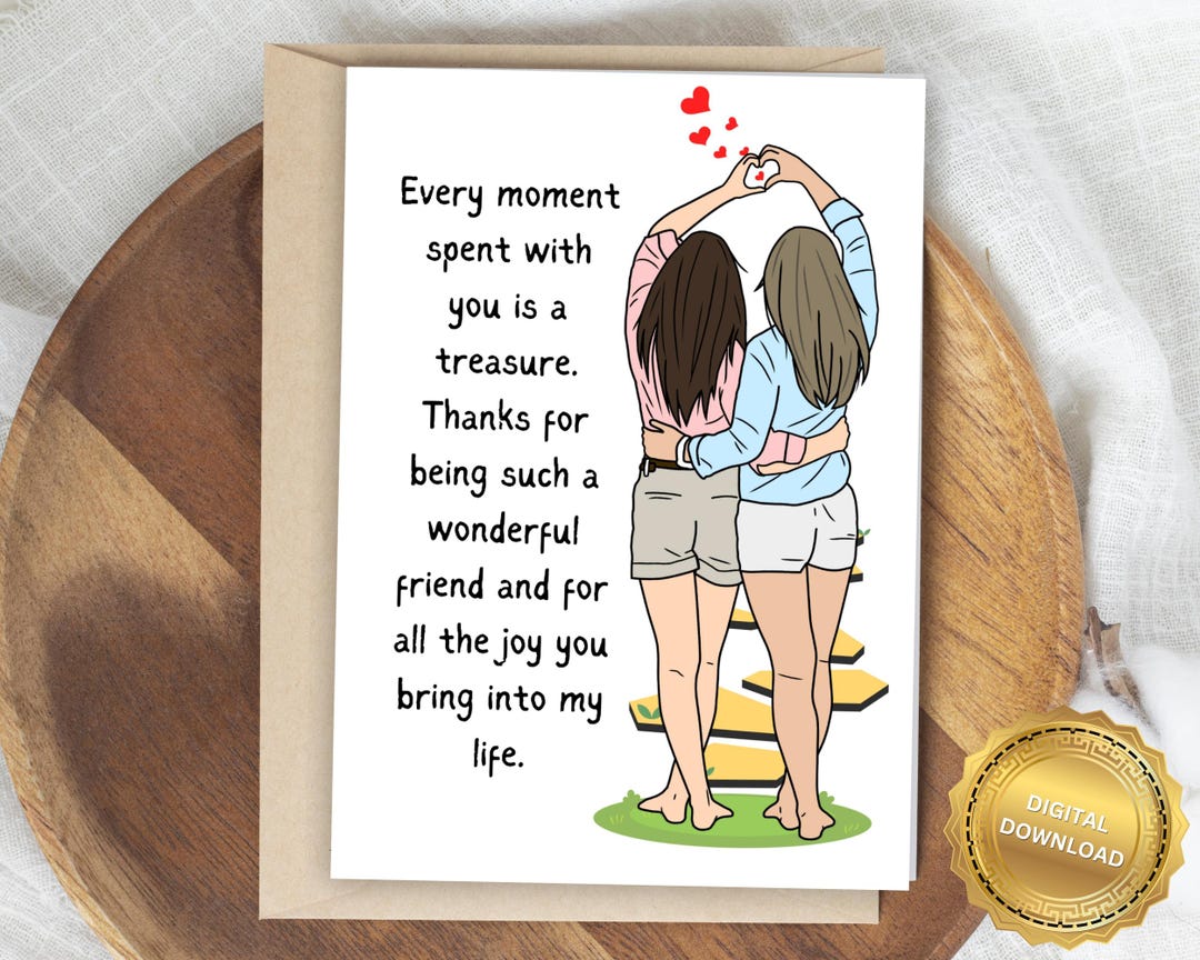 Thank You for Being an Amazing Friend Card, Heartfelt Friendship ...