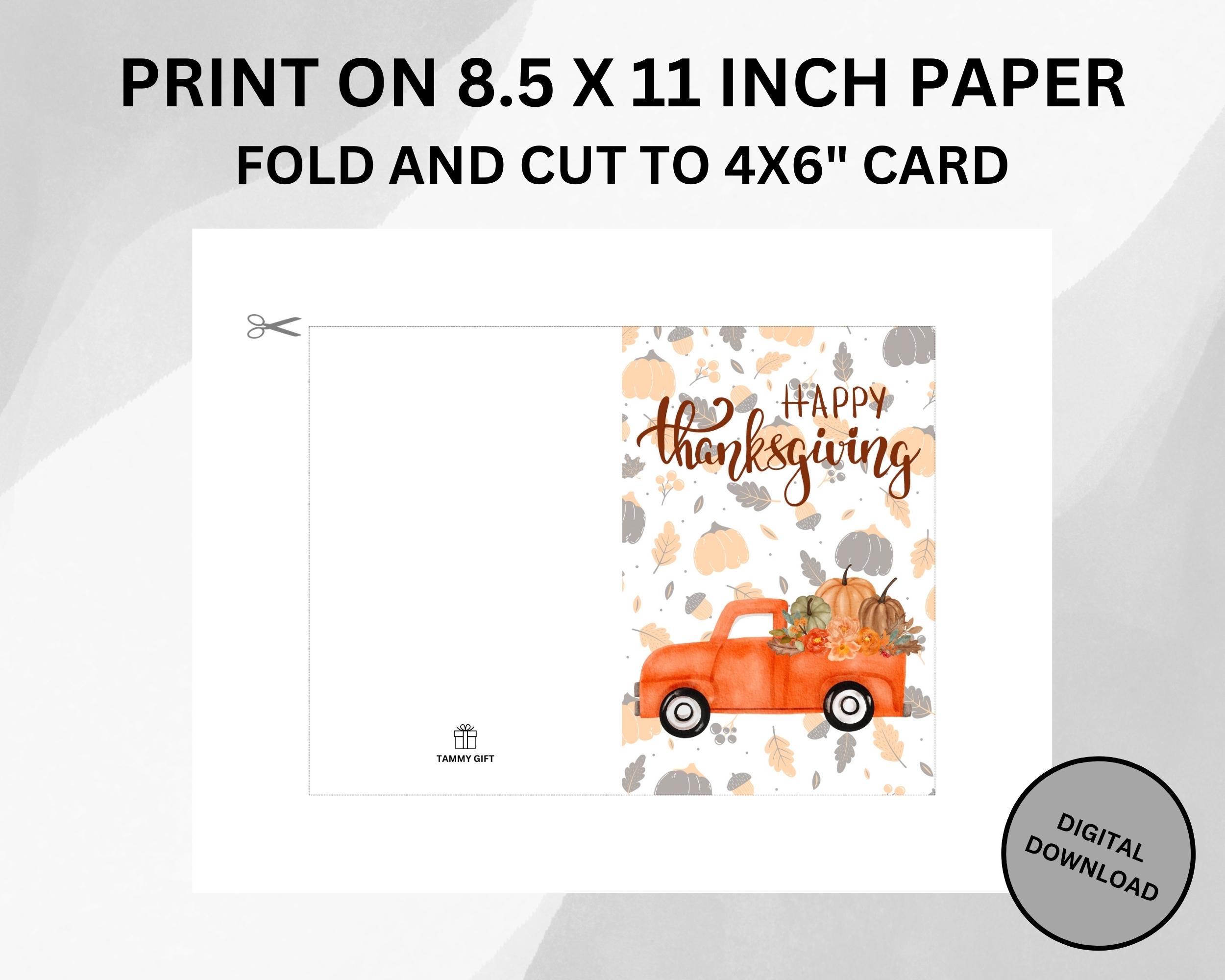 Happy Thanksgiving Card, Thanksgiving Digital Card, Grateful Hearts ...